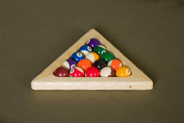 Log Pool Ball Triangle - Viking Log Furniture