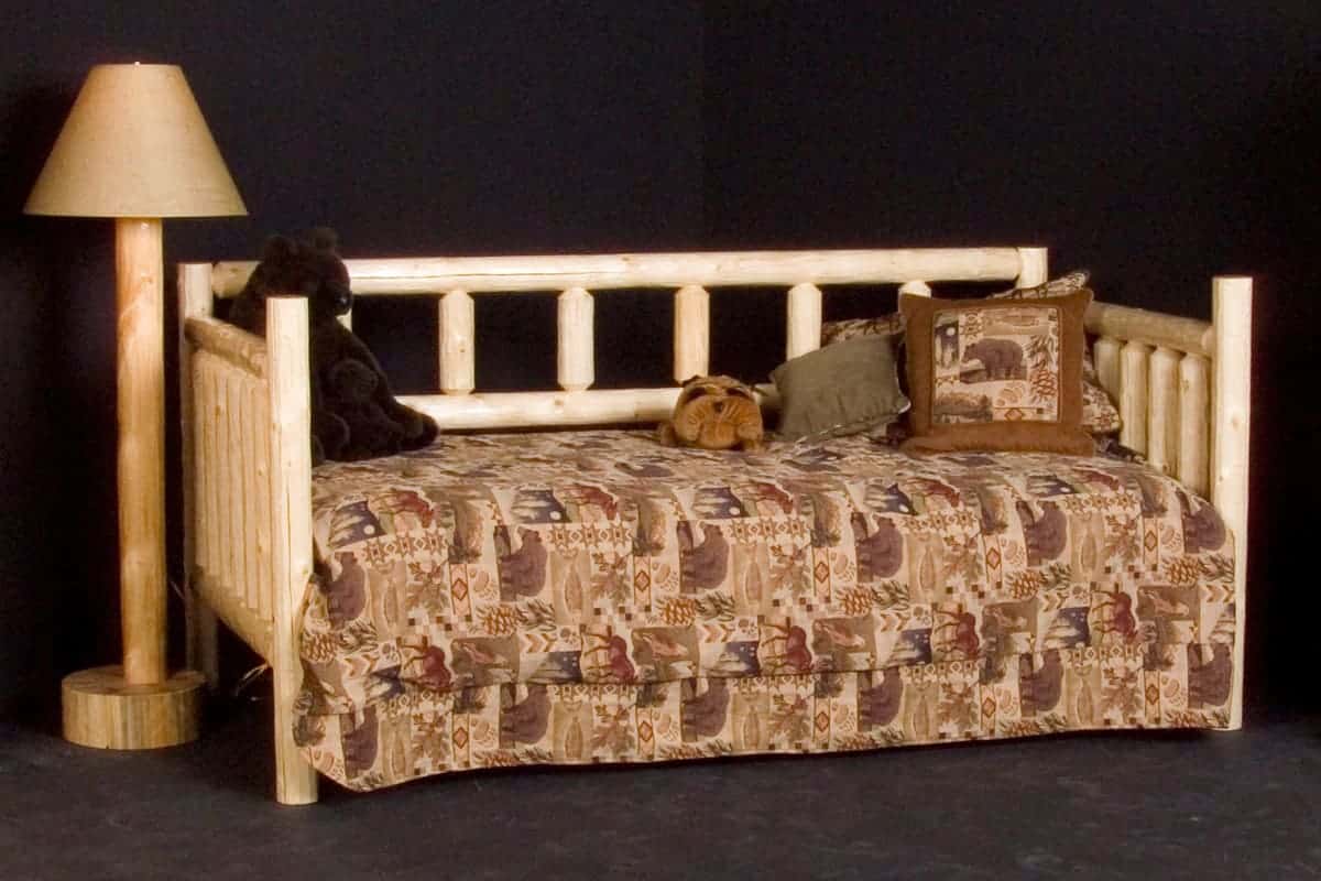 Log Day Bed - Viking Log Furniture