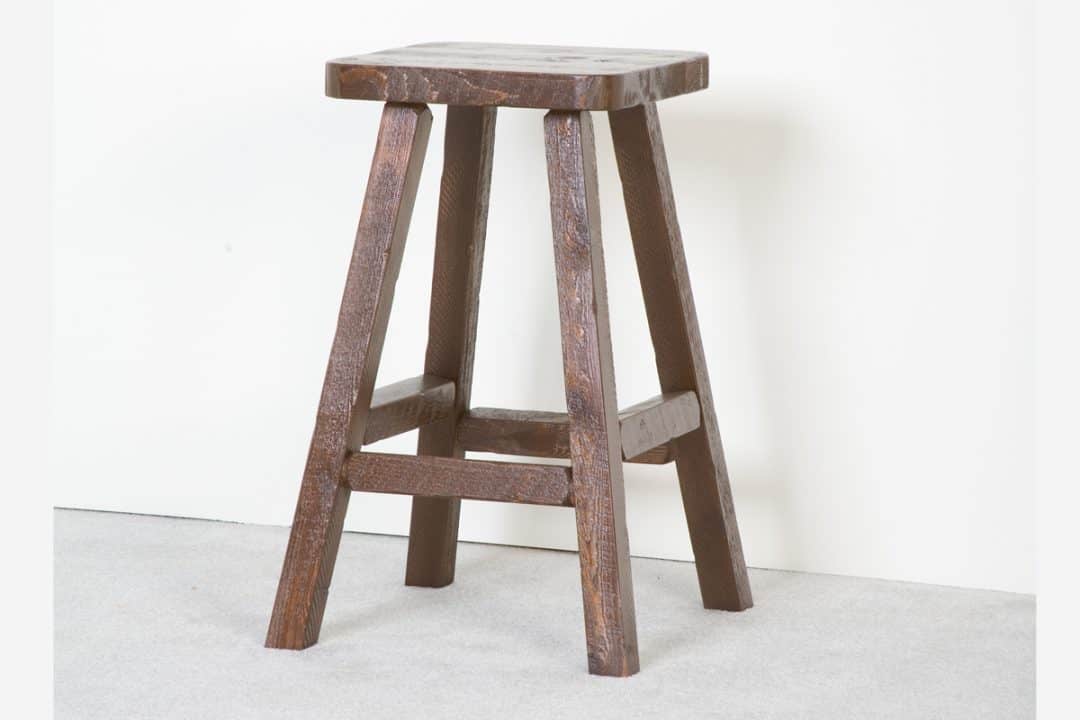 Barnwood Pub Stool - Viking Log Furniture