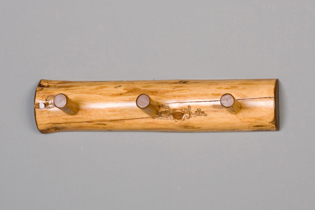 Log Wall Coat Rack - Viking Log Furniture