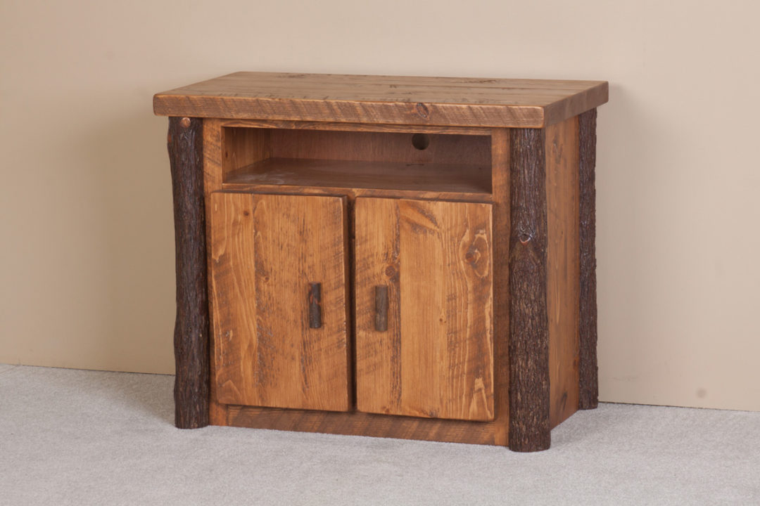 Sawtooth Hickory 36 Inch TV Stand - Viking Log Furniture