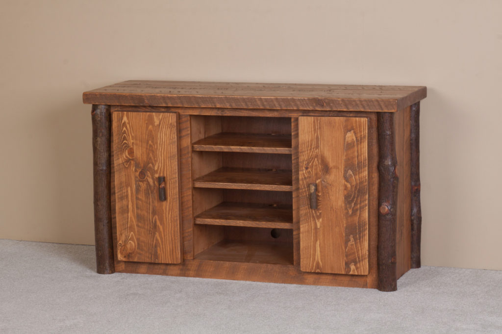 Barnwood 36 Inch TV Stand - Viking Log Furniture