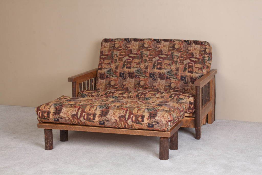 Sawtooth Hickory Futon - Viking Log Furniture
