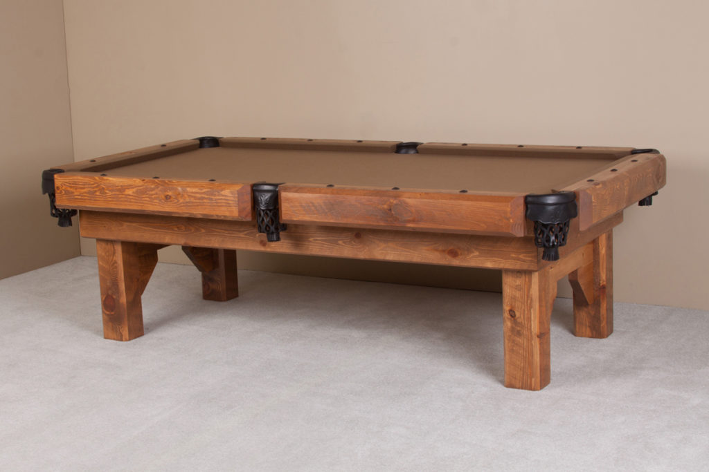 Barnwood Timber Lodge Pool Table - Viking Log Furniture